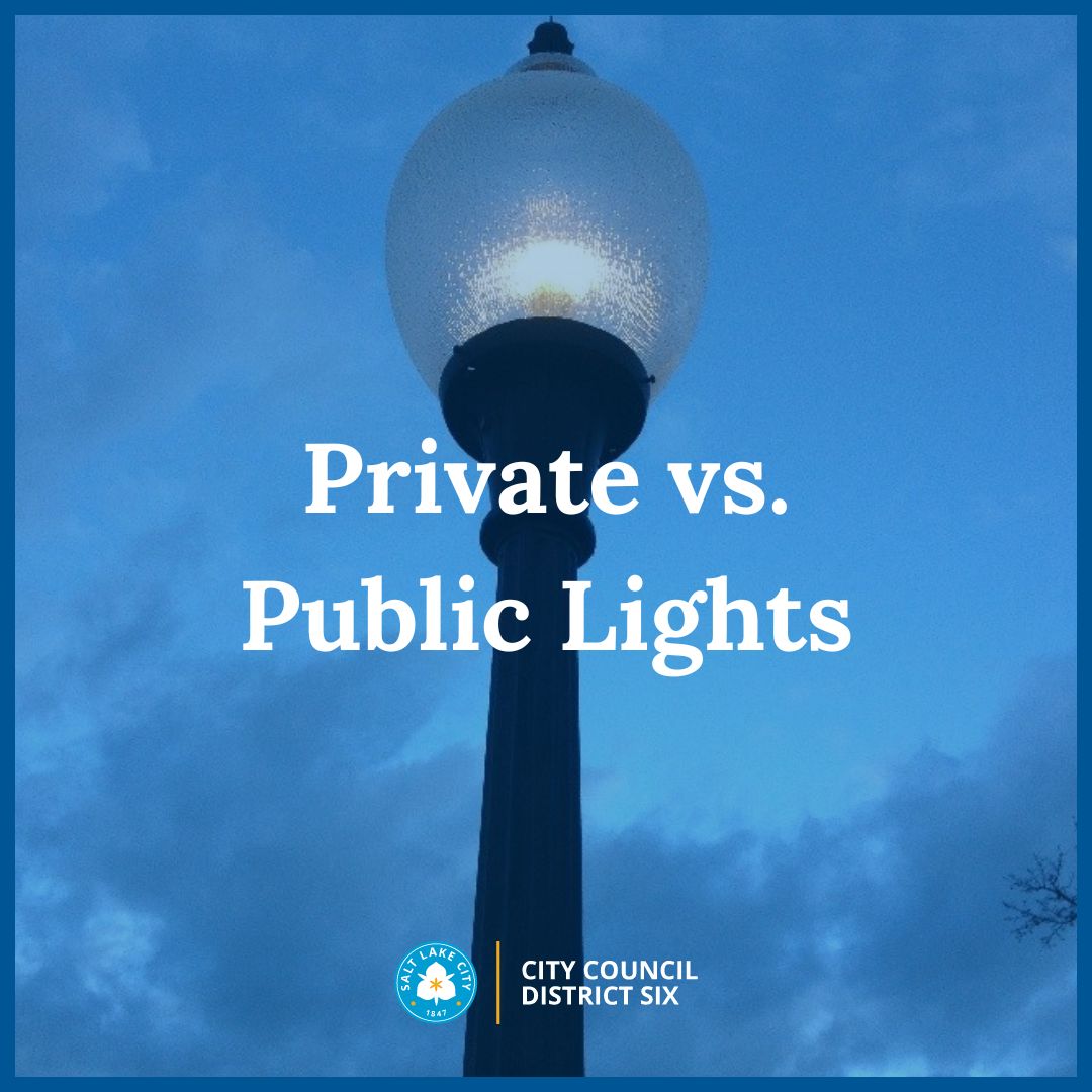 Public vs. Private Street Lights | Council District 6