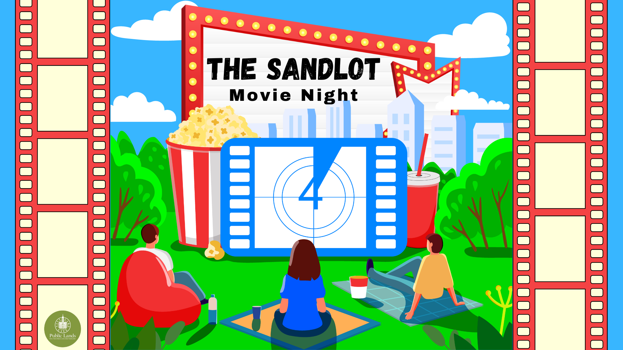Outdoor Movie Night Clip Art