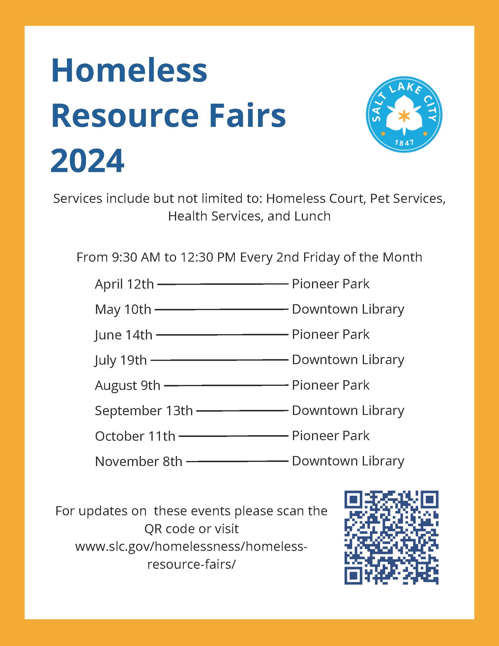 Homeless Resource Fairs | Homelessness