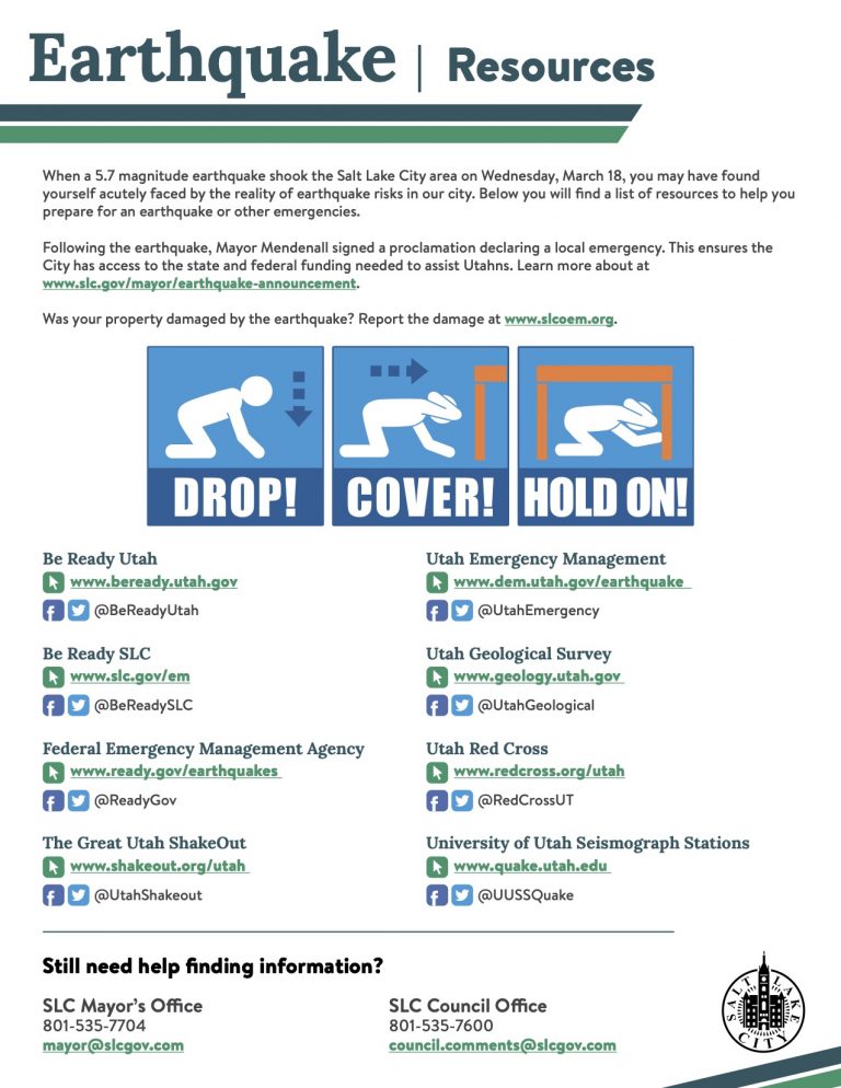 Earthquake Announcement | Mayor's Office