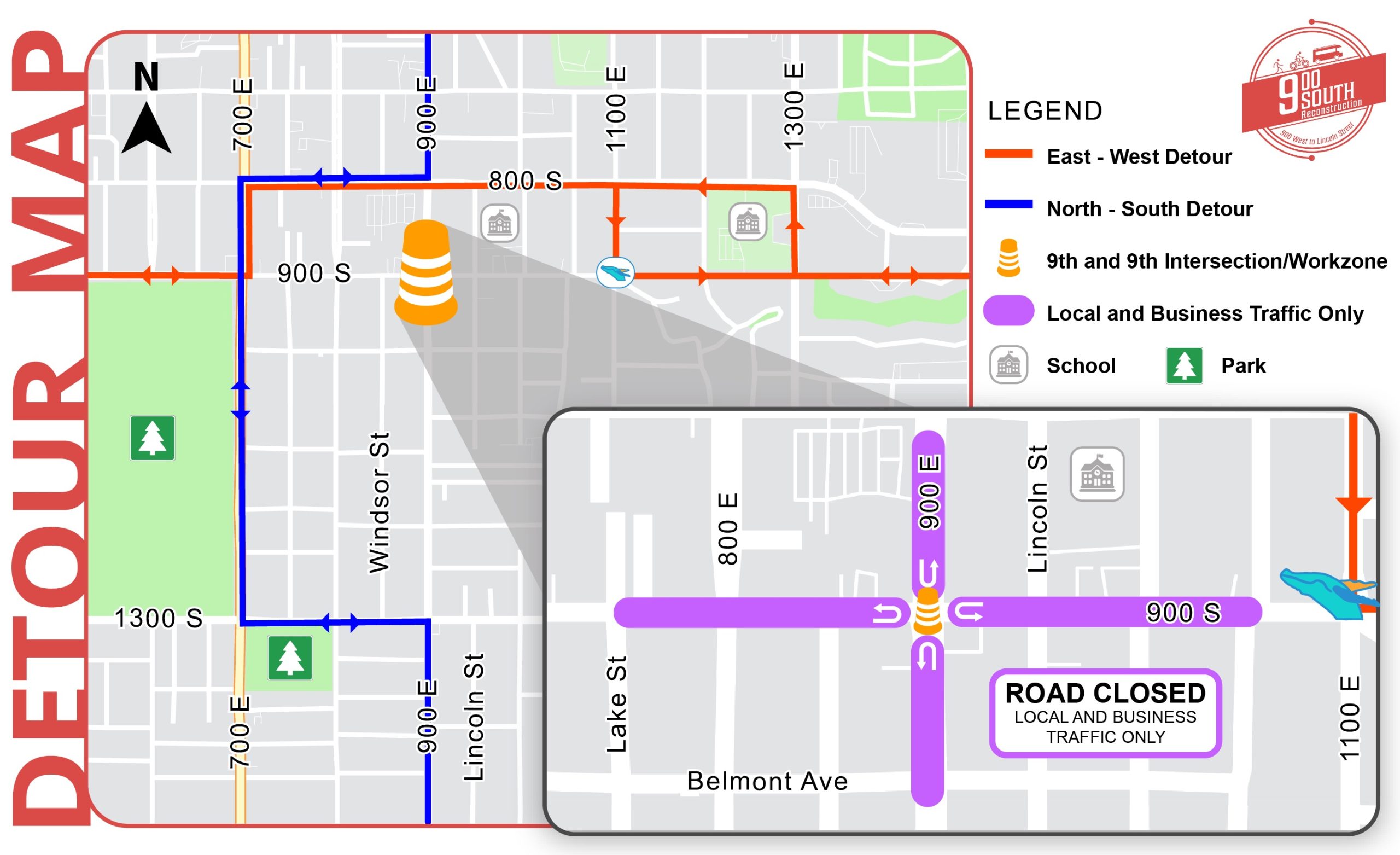 900 South Reconstruction Begins Work at 9th and 9th | Mayor's Office