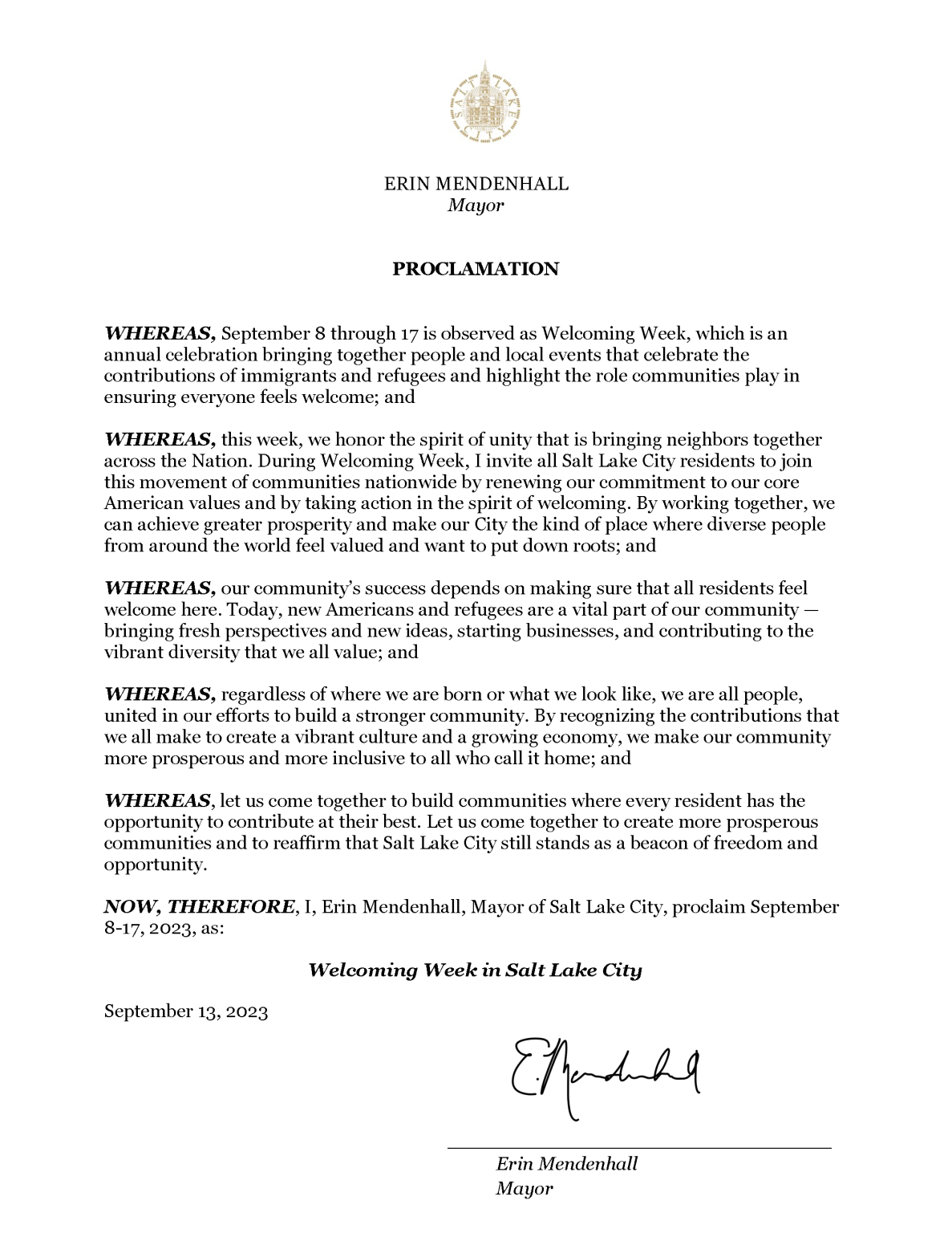 Mayor’s Proclamations | Mayor's Office