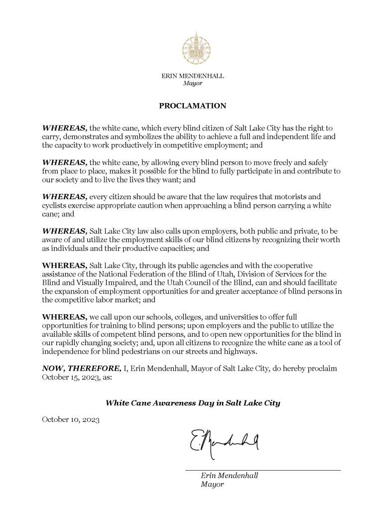 Mayor’s Proclamations | Mayor's Office