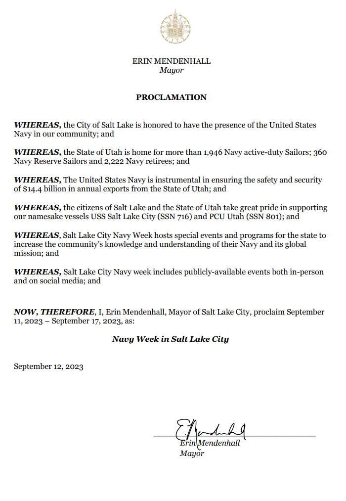 Mayor’s Proclamations | Mayor's Office