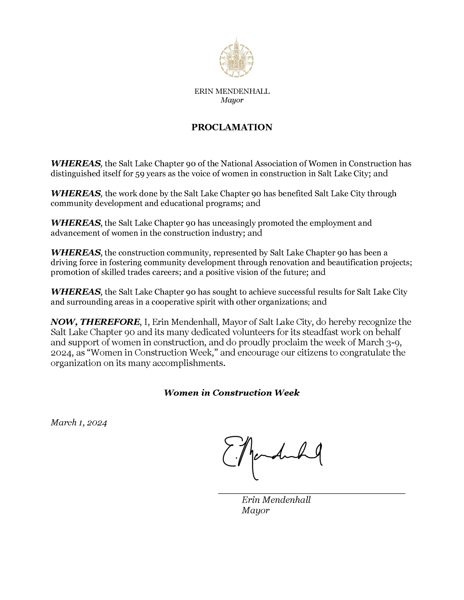 Mayor’s Proclamations | Mayor's Office