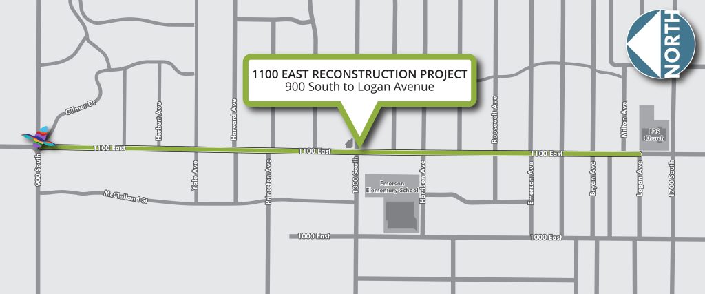 1100 East Reconstruction: 900 South to Logan Ave (1600 South) | MyStreet