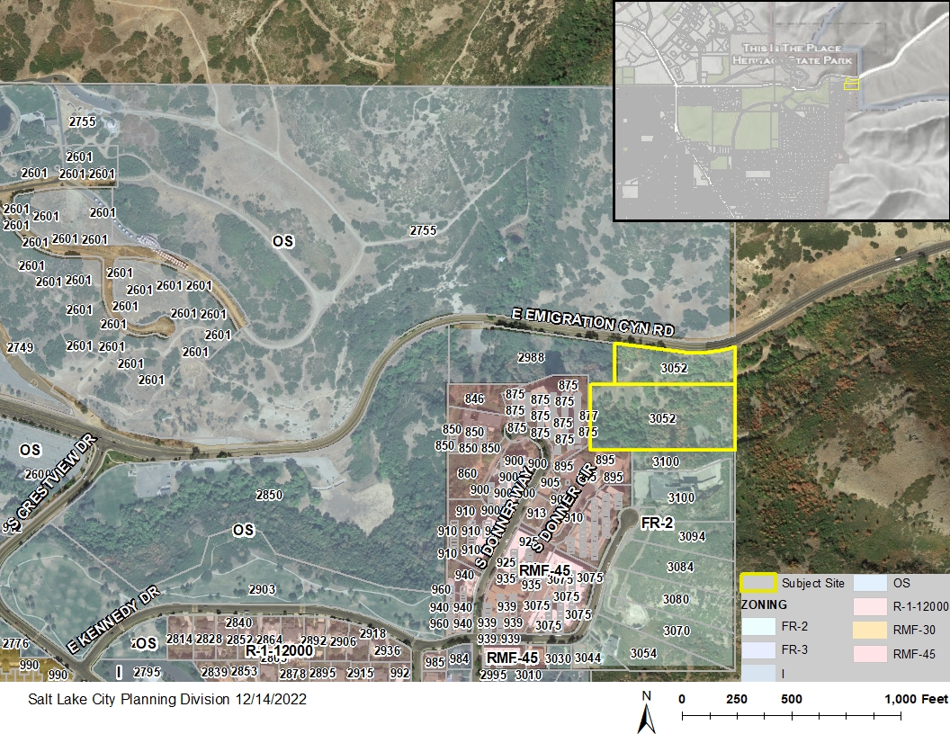 3052 E Emigration Canyon Road Zoning Map Amendment | Planning Division