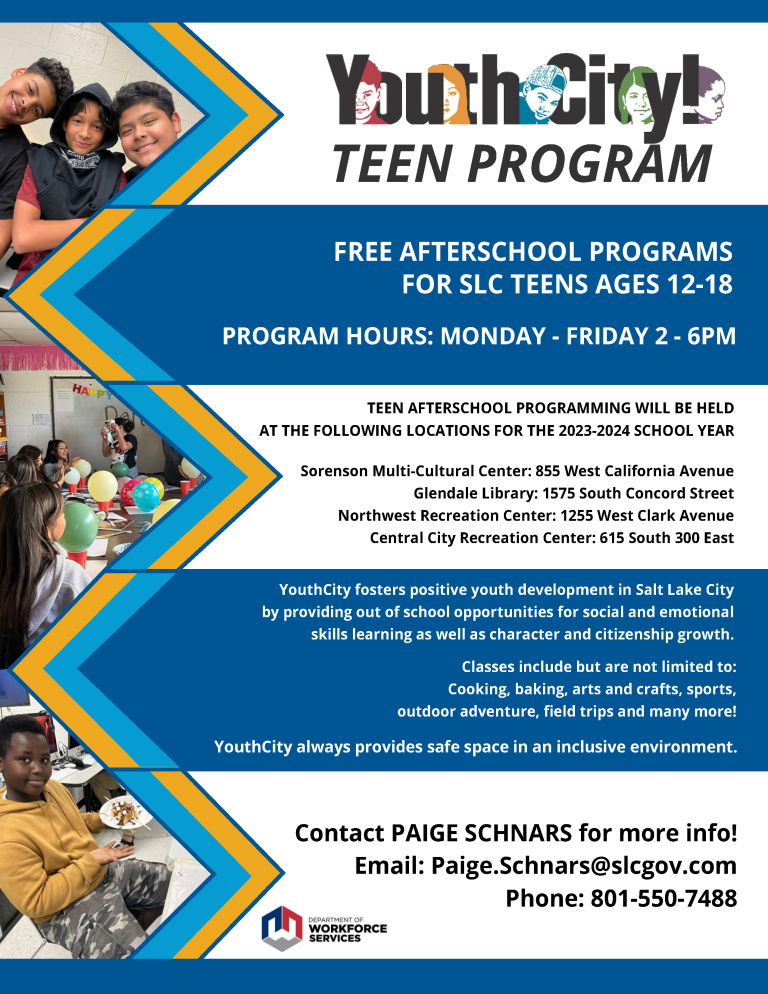 YouthCity 7th – 12th Grade Afterschool Programs | Youth and Family
